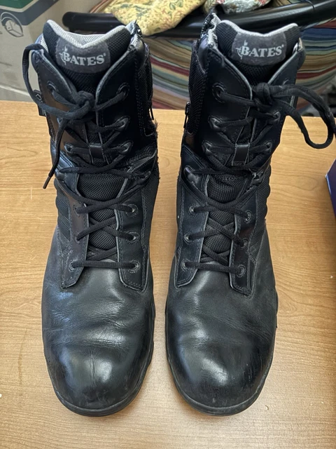 BATES TACTICAL BOOTS Sport Work Utility Men's 13 M Black Leather Nylon ...