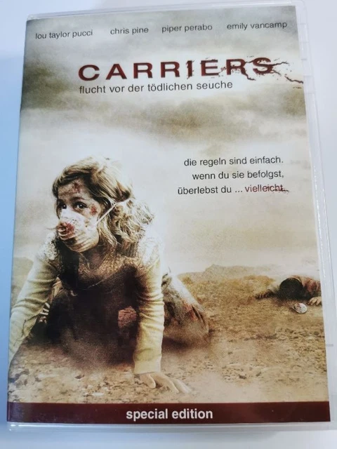 CARRIERS DVD HORRORFILM Zombie Film Chris Pine Deutsch Englisch FSK 16 ...