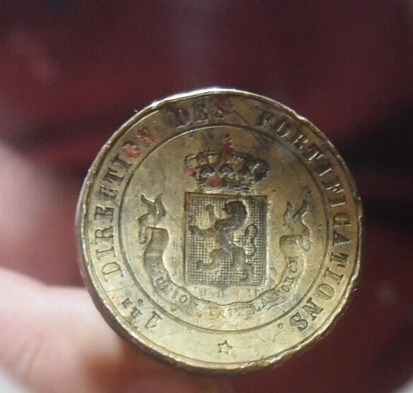 ANCIEN SCEAU CACHET A CIRE BELGE " DE LA 1e DIRECTION DES ...