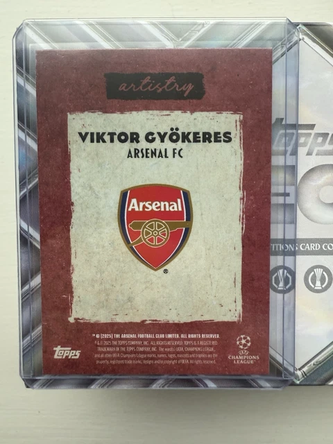 VIKTOR GYOKERES ARTISTRY Card Topps Deco 2025/26 And Arsenal Bundle £22 ...