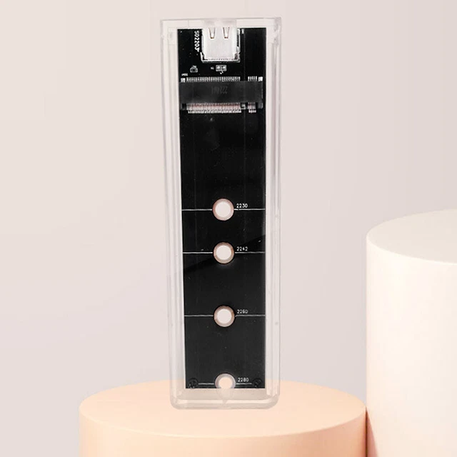 FR M.2 NVME/NGFF Hard Disk Box RGB Light M-Key B-Key SSD Enclosure USB ...