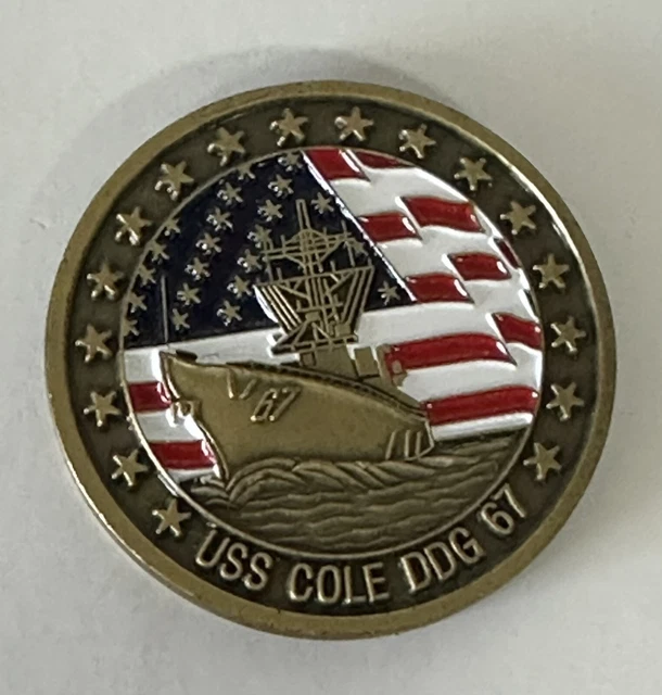 US NAVY CHIEF’S Mess CPO Challenge Coin USS COLE (DDG 67) “Initiated ...