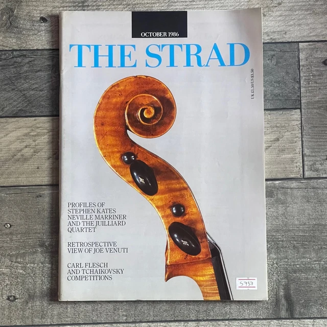THE STRAD MAGAZINE Violin/Viola October 1986 Retrospective View Of Joe ...