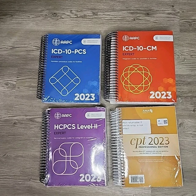 AAPC 2023 ICD-10-CM, AMA CPT, HCPCS, ICD-10-PCS Expert Coding Book Bundle NEW £132.87 - PicClick UK