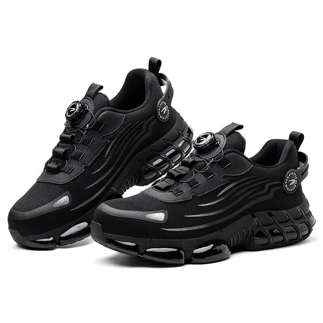 COMPOSITE PLASTIC TOE Cap Work Trainer Shoes Lightweight Mens Women ...