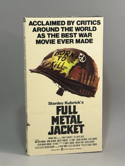 FULL METAL JACKET VHS 1987 Stanley Kubrick Classic War Epic Warner ...