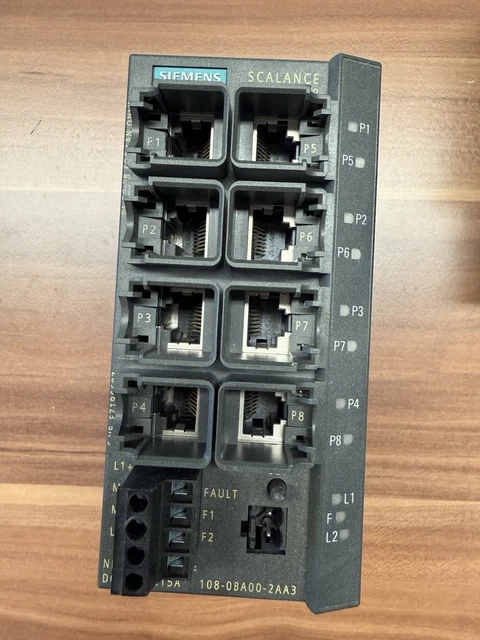 SIEMENS SCALANCE X108 6GK5108-0BA00-2AA3 E:06 Industrial Ethernet ...