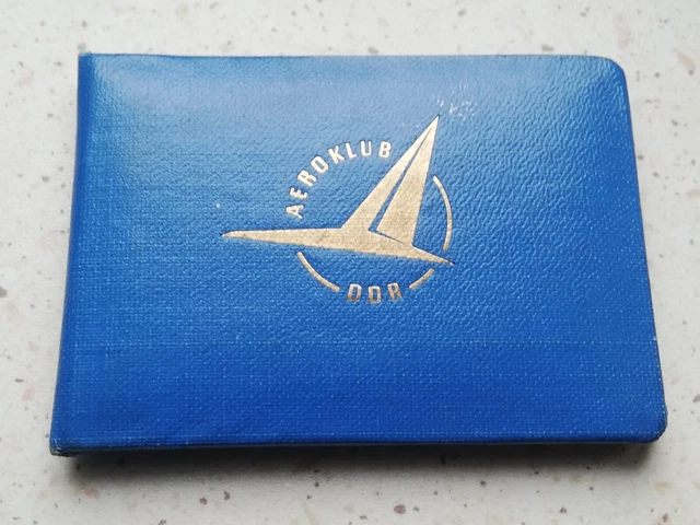 DDR GDR EAST GERMAN flying club id card VERY RARE EUR 85,04 - PicClick DE
