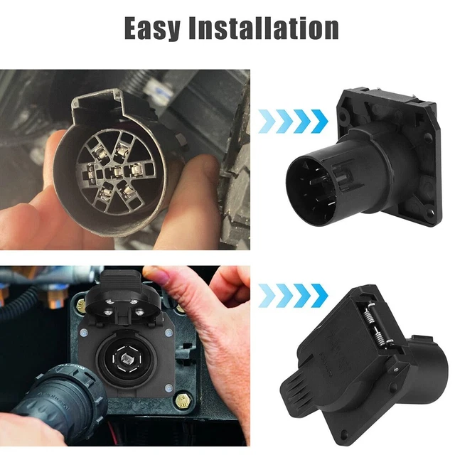 HEAVY DUTY PLASTIC Trailer Connector for Ford Preventing Rust and ...