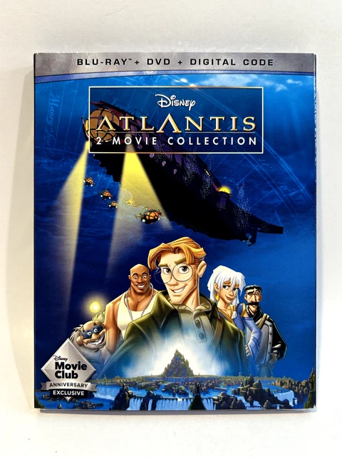 DISNEY ATLANTIS 2 Movie Collection Blu-Ray + DVD w/ Digital Code ...