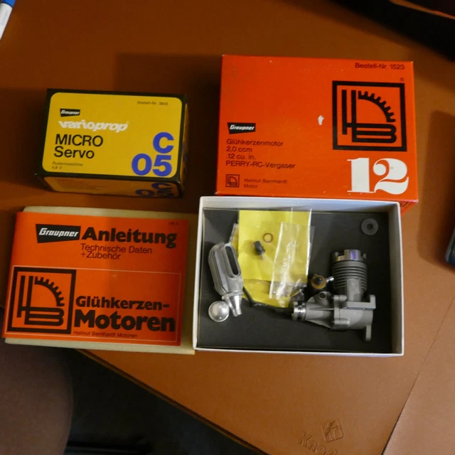 GRAUPNER GLOW PLUG Motor and Micro Servo £71.25 - PicClick UK