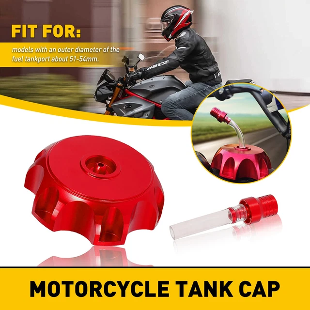 MOTORCYCLE GAS FUEL Tank Cap Air Vent Tube Breather Hose ATV Dirt Bike ...