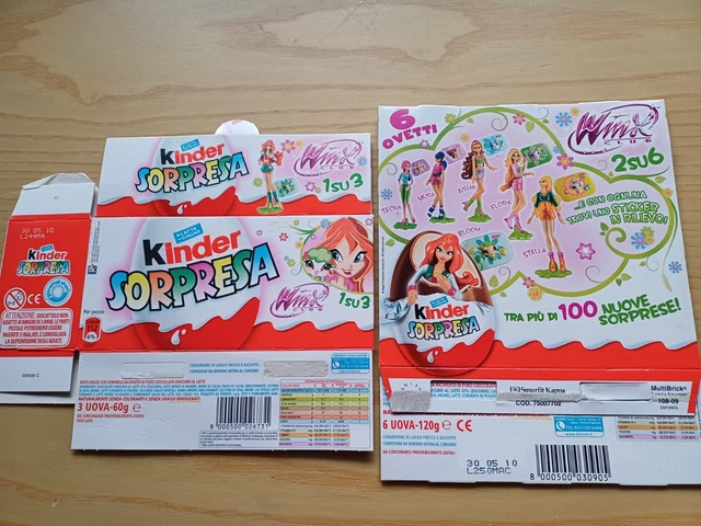 KINDER SORPRESA WINX 3 Serie Completa + Cartine+ 2 Scatole Uova EUR 15 ...