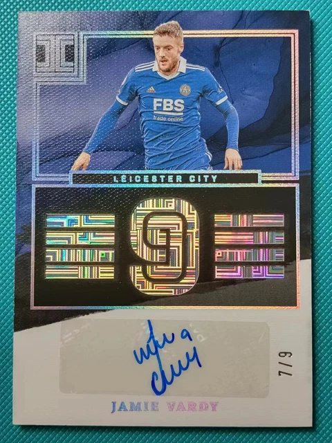 VOITURE JAMIE VARDY 2022-23 Panini Impeccable Premier League 7/9 #JN ...
