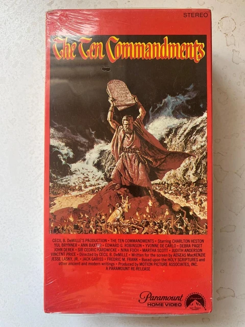 THE TEN COMMANDMENTS Part 1 Pre Cert 1980 VHS PAL UK Rare Paper Sleeve ...