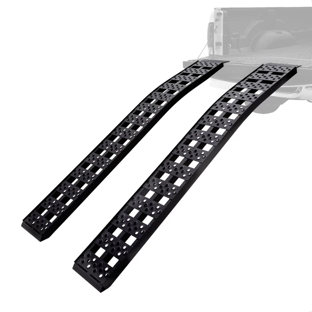 BLACK WIDOW ALUMINUM Arched Dual Runner Non-Folding ATV/UTV Ramps - 7 ...