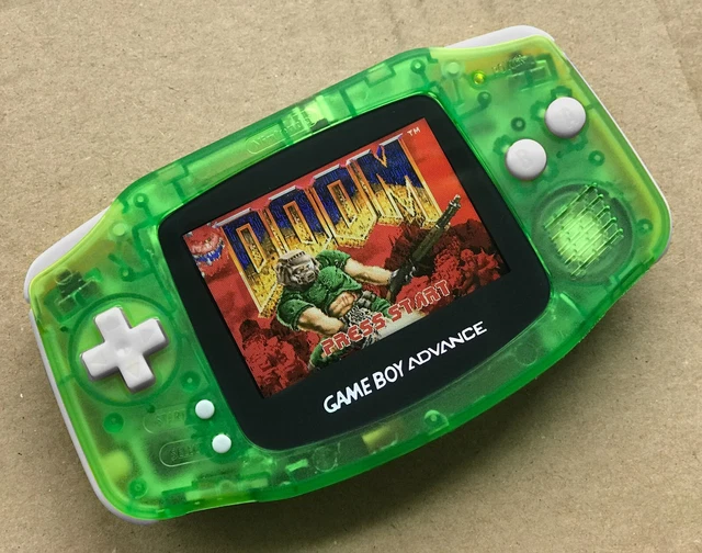 NINTENDO GAME BOY Advance GBA Green System 101 Bright Backlit IPS V2 ...
