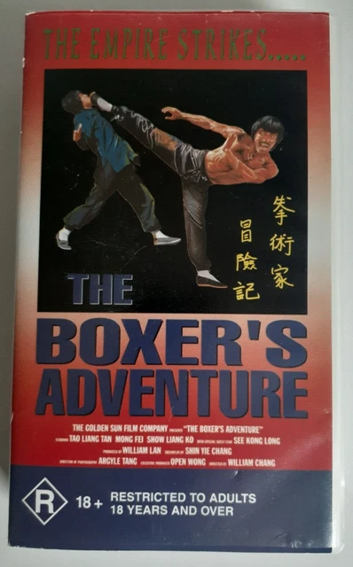 VHS VIDEO CASSETTE Tape THE BOXER'S ADVENTURE Martial Arts Action Movie ...