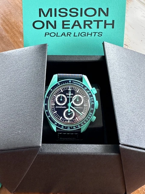 OMEGA X SWATCH SpeedMaster MoonSwatch MISSION ON EARTH - POLAR LIGHTS ...
