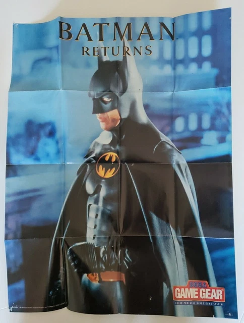 BATMAN RETURNS FOLDABLE Poster Sega Game Gear Only $8.99 - PicClick CA