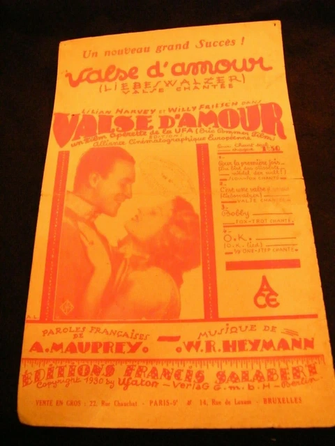 PARTITURA SERENATA ALLA Mula Jeanette Mc Donald Allan Jones Spartito ...