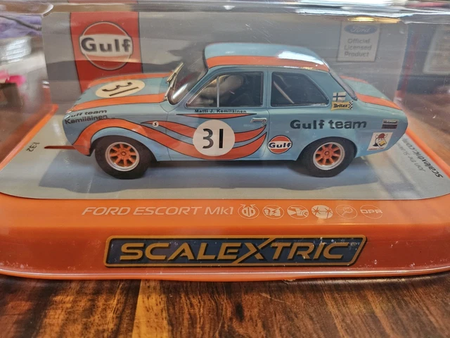 NEW SCALEXTRIC C4013 Ford Escort Mk1, Gulf Team. £36.75 - PicClick UK