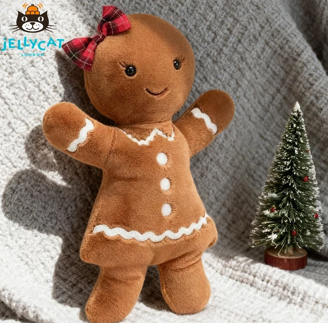 JELLYCAT JOLLY GINGERBREAD Ruby Plush - BNWT, 35CM Christmas Soft Toy ...