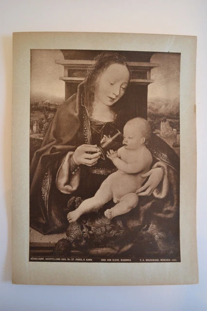 ANCIENNE PHOTO ALBUMINE vers 1880 de tableau ancien Joos Van Cleve EUR 9,90 - PicClick FR