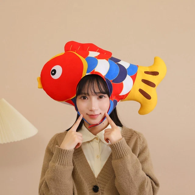 KOI FISH SHAPE Hat Novelty Ornament Headgear for Holiday Party Favors ...