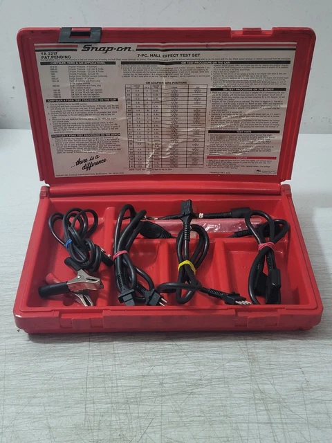 SNAP ON TOOLS Hall Effect Sensor Test Set Pickup or Stator Model YA2217 ...