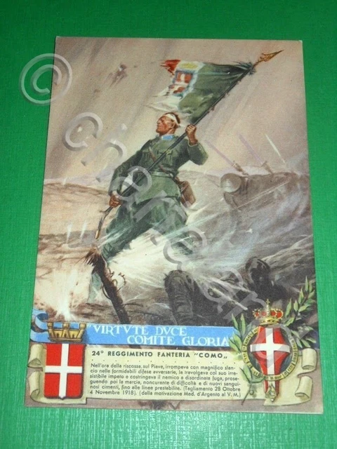 CARTOLINA MILITARIA - 24° Reggimento Fanteria COMO 1940 ca. EUR 17,99 - PicClick IT
