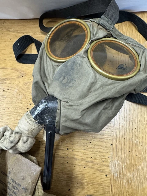 BRITISH ARMY SMALL box respirator ww1 british gas mask £50.00 - PicClick UK