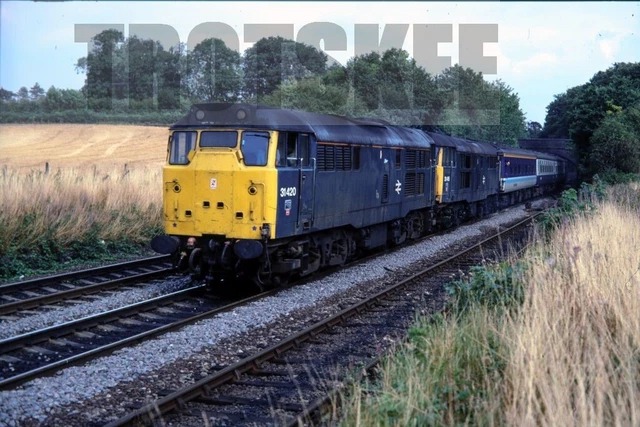 35MM SLIDE BR British Rail Diesel Loco Class 31 31420 Whitacre 1990 ...