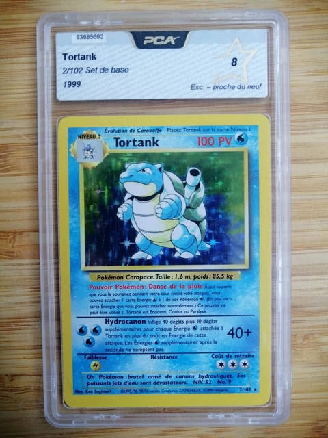 CARTE POKÉMON TORTANK Holo Edition2 Set de base FR 2/102 PCA8 EUR 599 ...