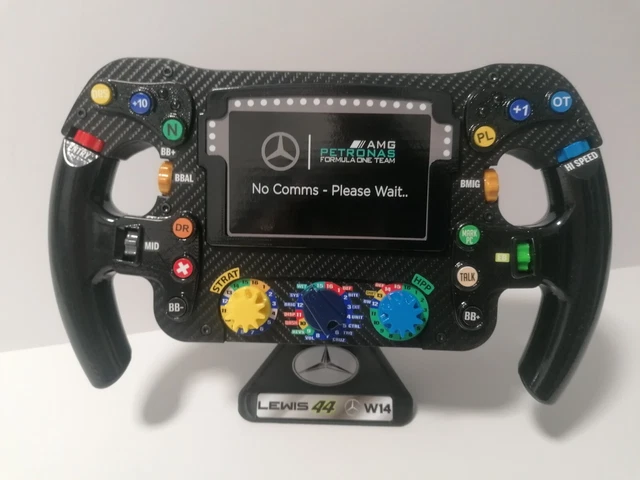 LEWIS HAMILTON_FULL SIZE replica W14_2023 Mercedes F1 steering wheel £ ...