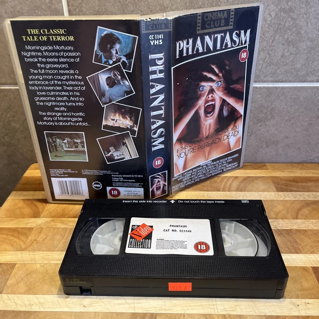 RARE - PHANTASM 1991 Cinema Club VHS VIDEO - Horror Thriller 18 Michael ...
