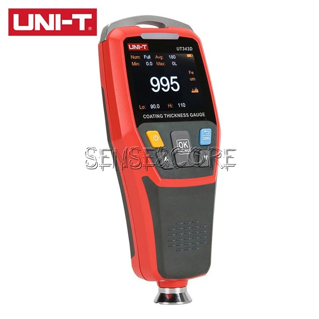 UNI-T UT343D METAL Coating Thickness Gauge FE/NFE Auto Quick Judgment ...
