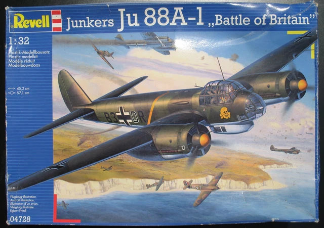 REVELL 04728 JUNKERS Ju 88 A-1 Battle of Britain 1:32 Flugzeug Modellbausatz Kit EUR 149,90 ...