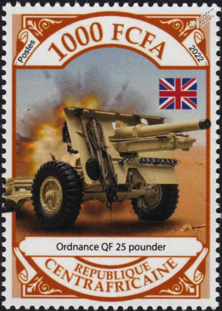 WWII 1942 BATTLE OF EL ALAMEIN Ordnance QF-25 Pounder Howitzer Gun ...