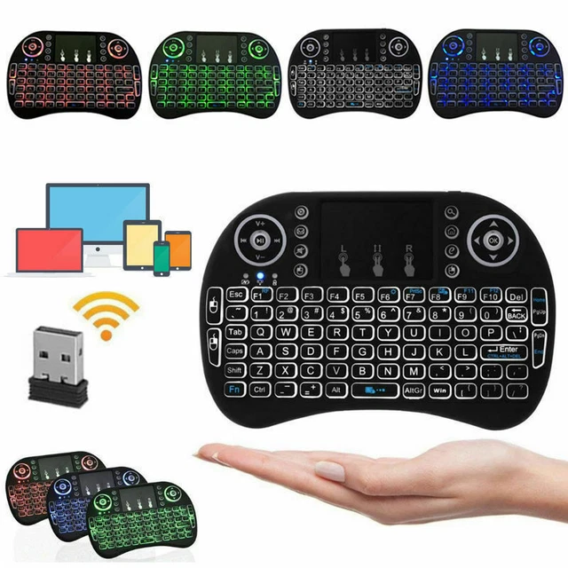 MINI WIRELESS KEYBOARD Remote Touchpad 2.4GHz Smart TV Android TV Box ...