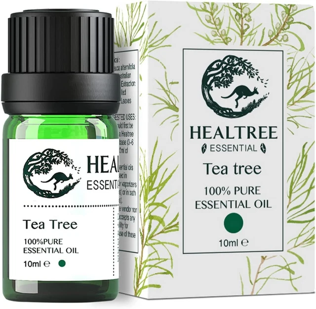TEA TREE ESSENTIAL Oil - Australian 100% Pure Tea Tree Oil for Hair ...