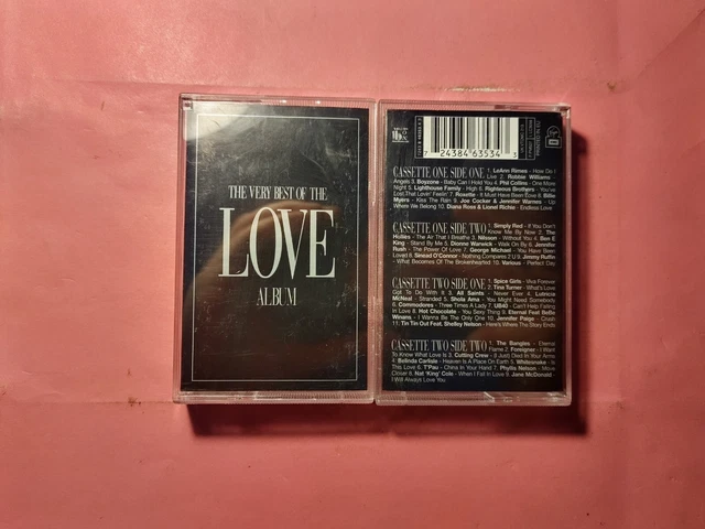 THE VERY BEST of The Love Album 2 x compilation Cassette Tapes (Virgin ...