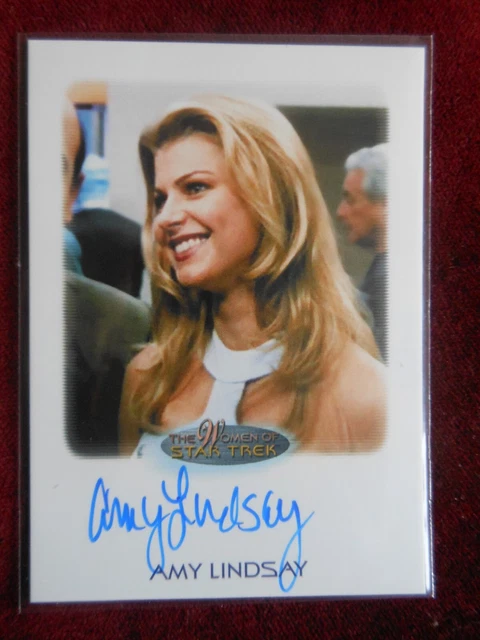 THE WOMEN OF Star Trek 50th Anniversary Amy Lindsay as Lana Autograph ...
