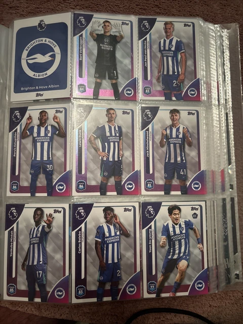 TOPPS PREMIER LEAGUE 2026 Brighton Full Team Set X18 Cards £3.29 ...
