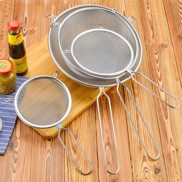 CRÉPINE SCOOP FARINE Filtre Tamis Passoire Tamis Tamis Pour La Cuisson EUR 14,58 - PicClick FR