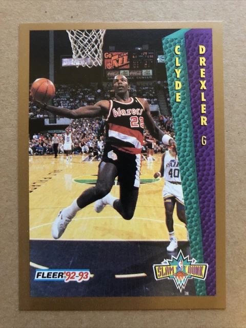 CARTE DE BASKETBALL 1992-93 Fleer #270 Clyde Drexler Blazers EUR 2,56 ...