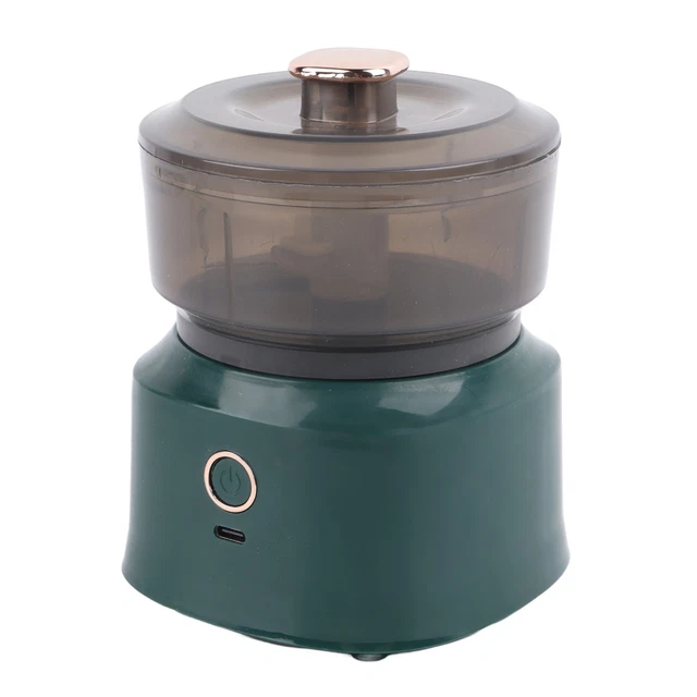 GREEN ELECTRIC MEAT Grinder Electric Peeling Garlic Masher Kitchen Food ...