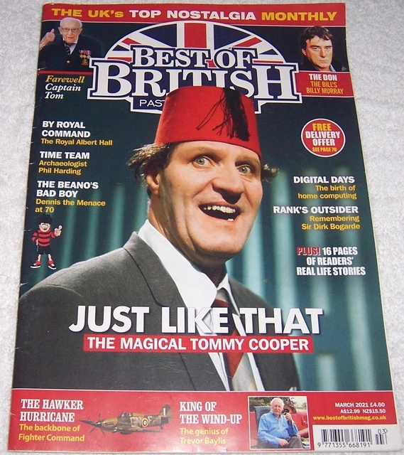 BEST OF BRITISH Past and Present Magazine March 2021 Tommy Cooper $4.99 ...