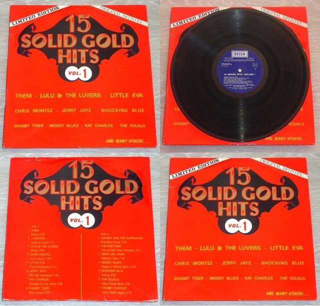 15 SOLID GOLD HITS Vol.1-LP SIXTIES-LITTLE EVA-MOODY BLUES-SHOCKING ...