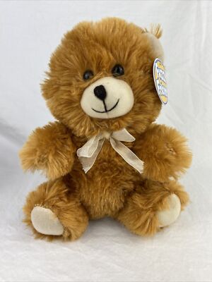 FUZZY FRIENDS TAN Teddy Bear Plush Soft 8" Stuffed Animal NEW wTAGS Toy ...